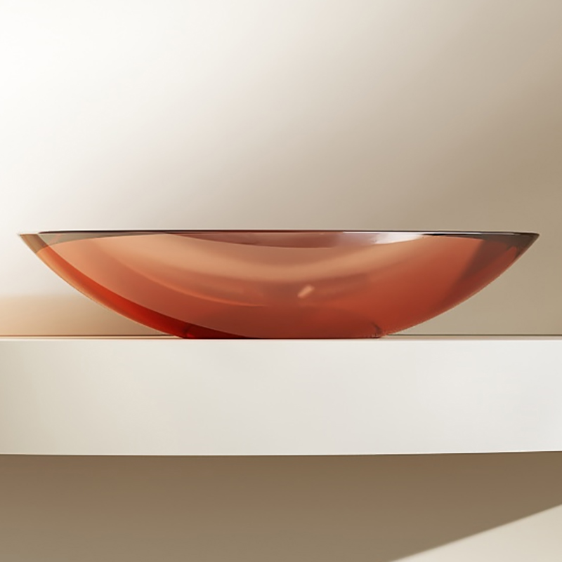 Popular Wholesale Designer Above Counter Transparent Artificial Stone ...