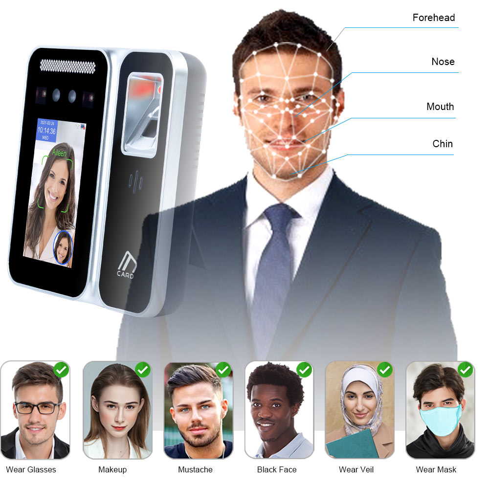 TM-AI24F Dynamic Face & Fingerprint Recognition Terminal
