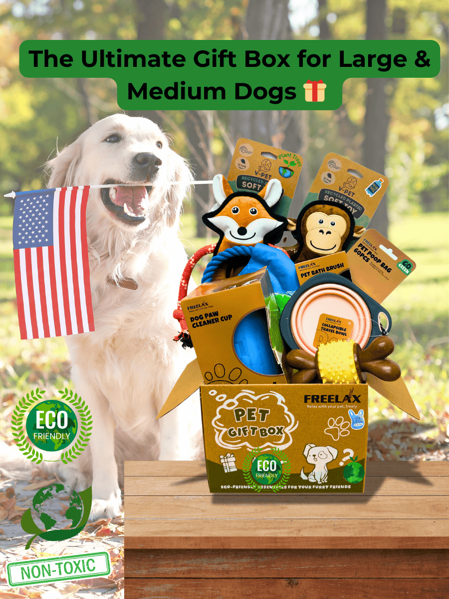 FREELAX Dog Toys Box | Dog Gifts Set | Interactive Pet Box | Dog ...