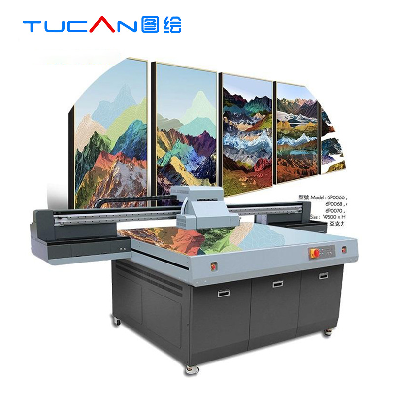 1610 glass uv printer 1.6m*1m UV flatbed printer Ricoh GH2220 print head for printing business