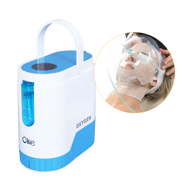 2019 New Style Olive 3 In 1 Pure Oxygen Facial Beauty Machine Portable