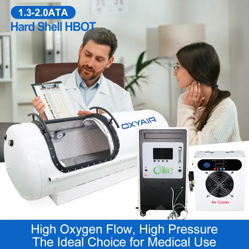 Custom 2.0 ATA Hard Shell Hyperbaric Oxygen Chamber HBOT Machine ...