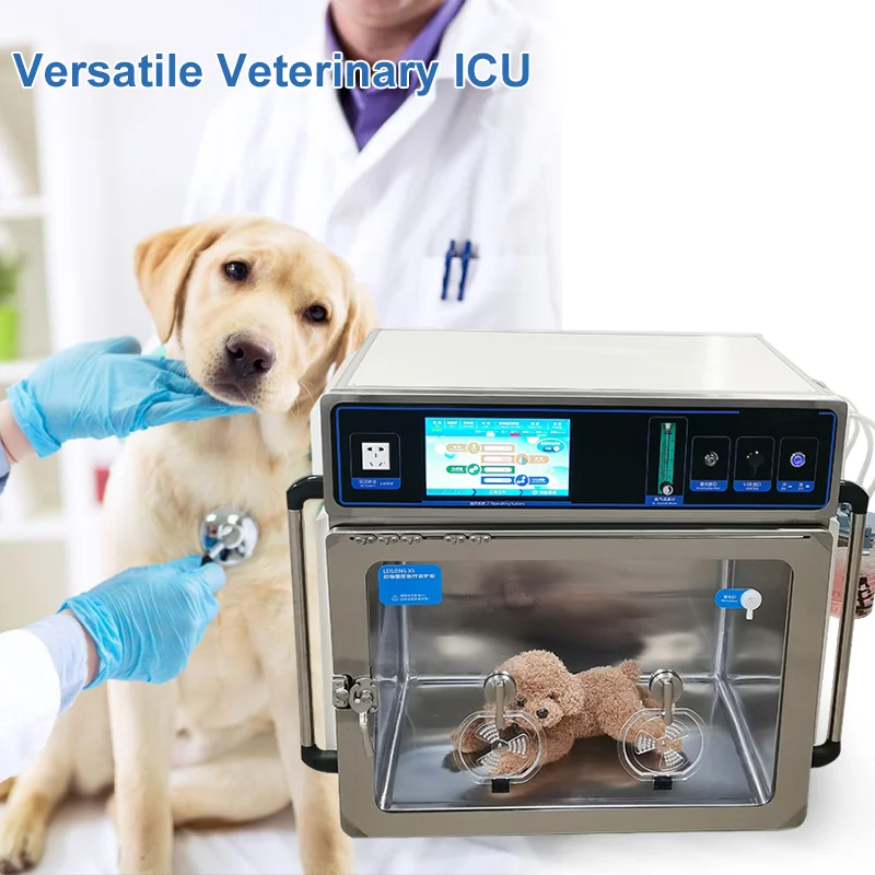 Olive Versatile Veterinary ICU Unit Stainless Steel Medical Pet ...