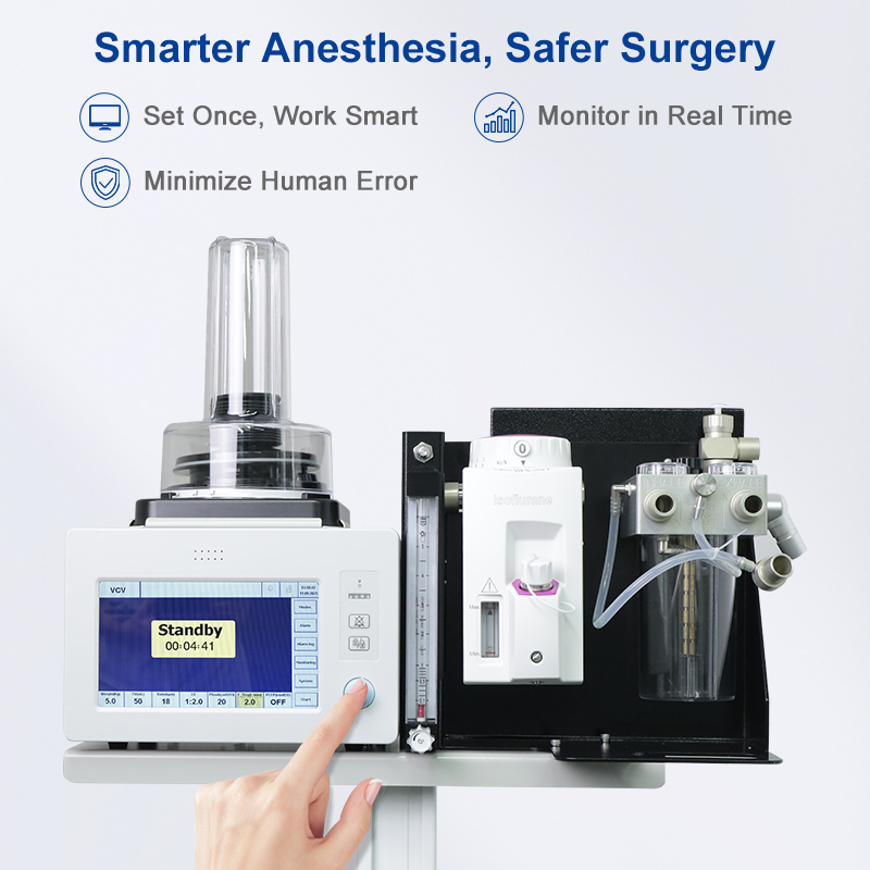 Vet Respiratory Dog Anesthesia Machine Medical 0.5-100kg Animals ...
