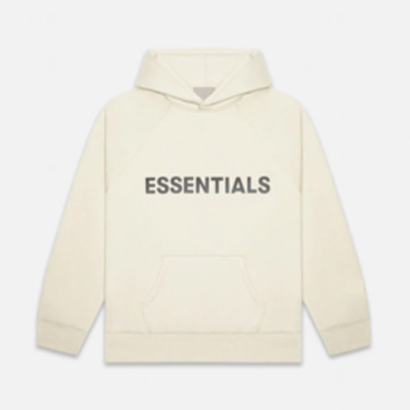 Essentials SS20 Hoodie‑Silicon Print Front‑Reflective Sleeve