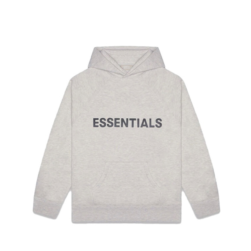 Essentials SS20 Hoodie‑Silicon Print Front‑Reflective Sleeve