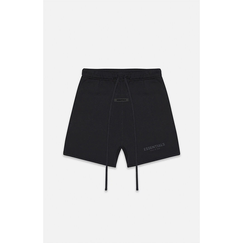 Essentials Shorts Black - Velvety Fear of God Essentials Shorts for Men ...