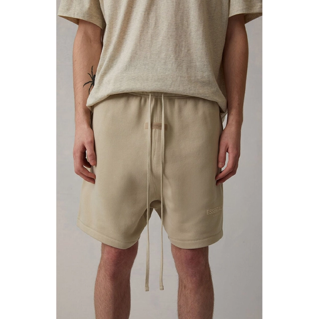 SS22 Essentials Shorts (White Velvety Print)
