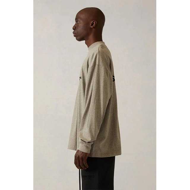 SS22 Essentials LShirt (Black Velvety Print LShirt)