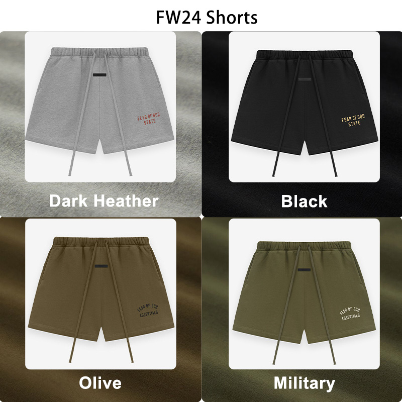 FW24 Essentials Shorts – 480GSM Heavyweight Fleece, Relaxed Fit ...