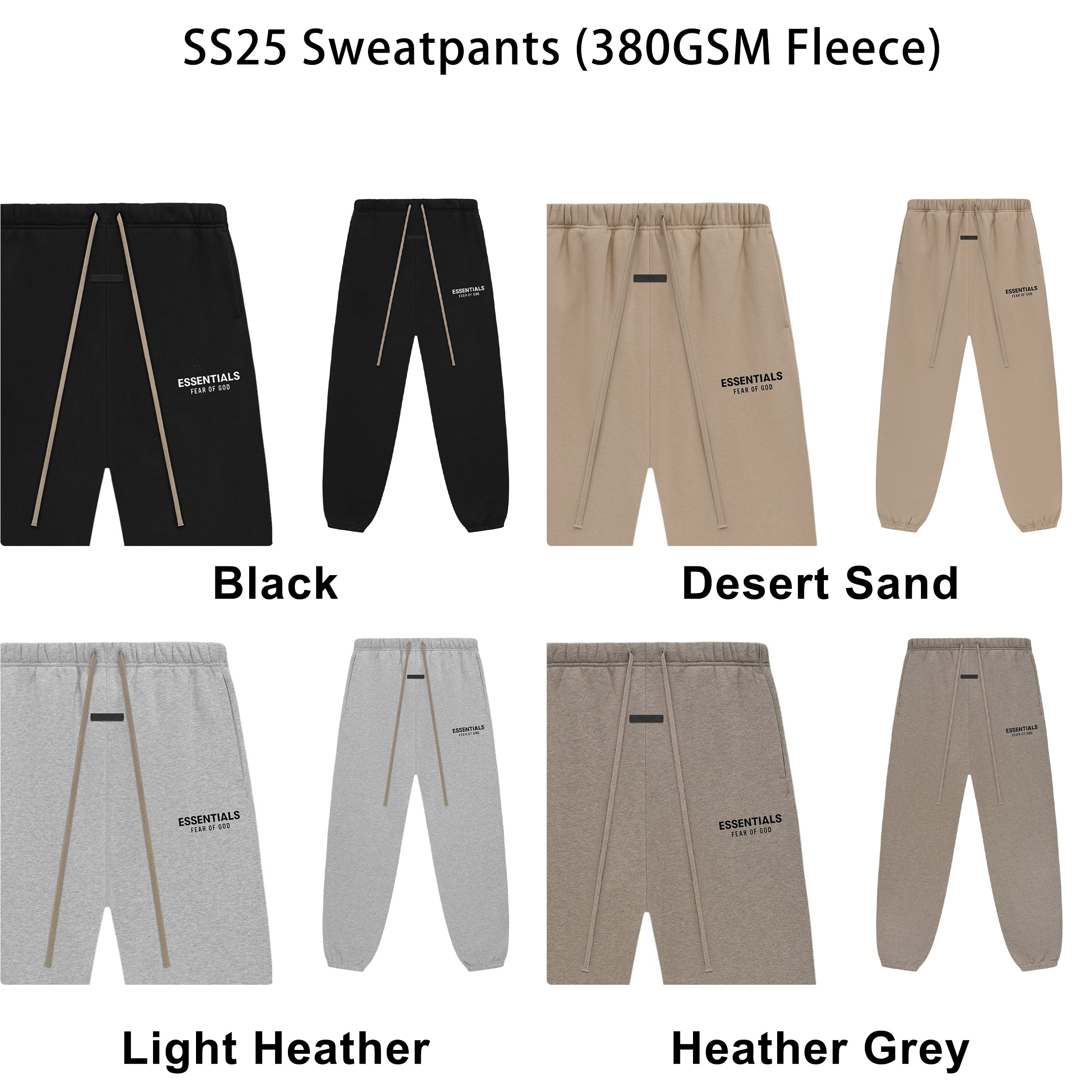 SS25 Essentials Sweatpants - Casual & Comfortable Streetwear Joggers ...