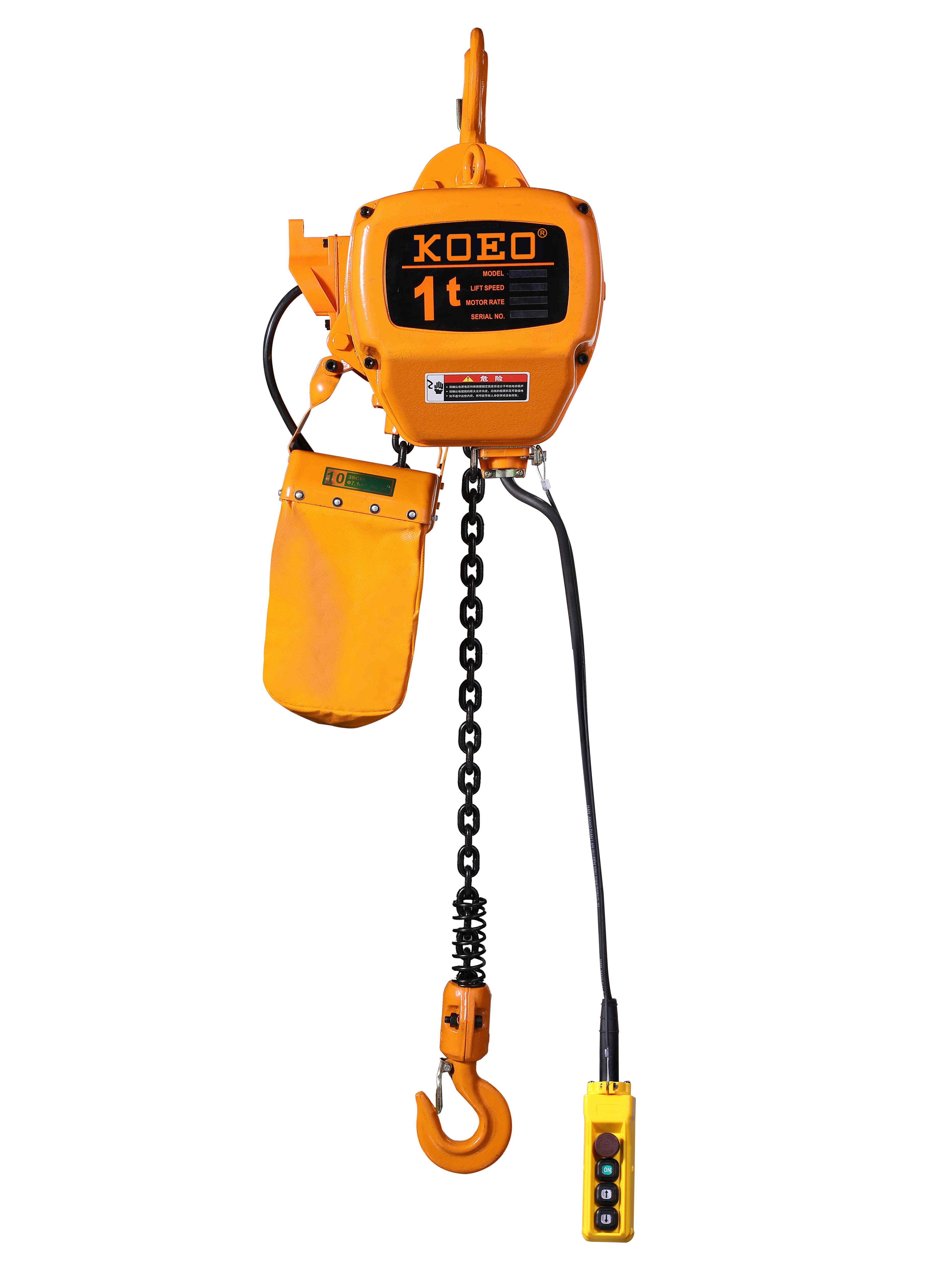 1T HHBB Series Hook Type Electric Chain Hoist 3 Phase