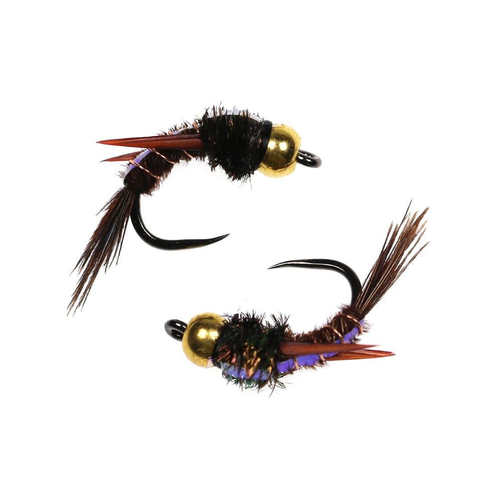 #10 #12 Brass Bead Head Evil Weevil Wet Fly