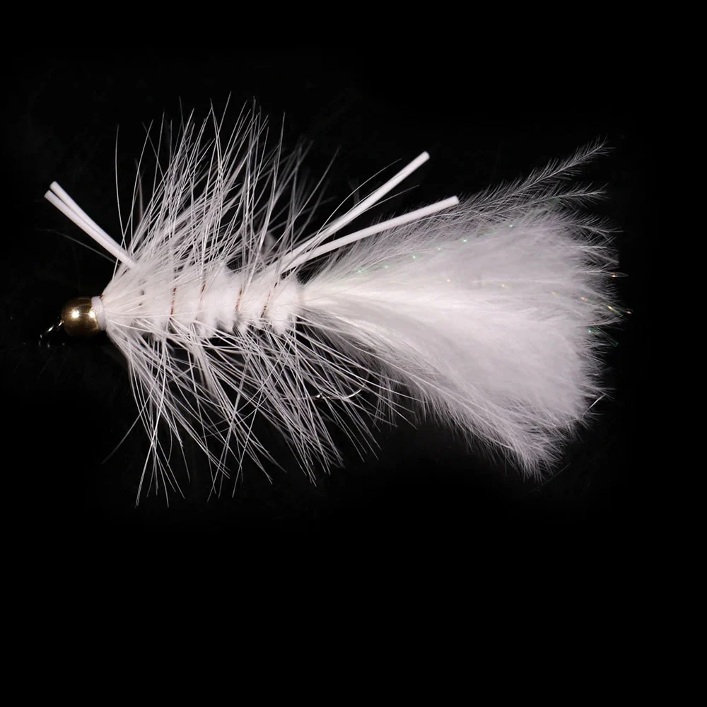 #4 #6 #8 Brass Bead Head Rubber Legs Woolly Bugger Streamers