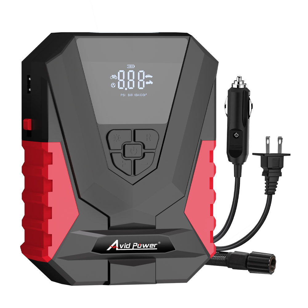 Avid Power Portable Tire Inflator Air Compressor 12V DC Car Air Pump