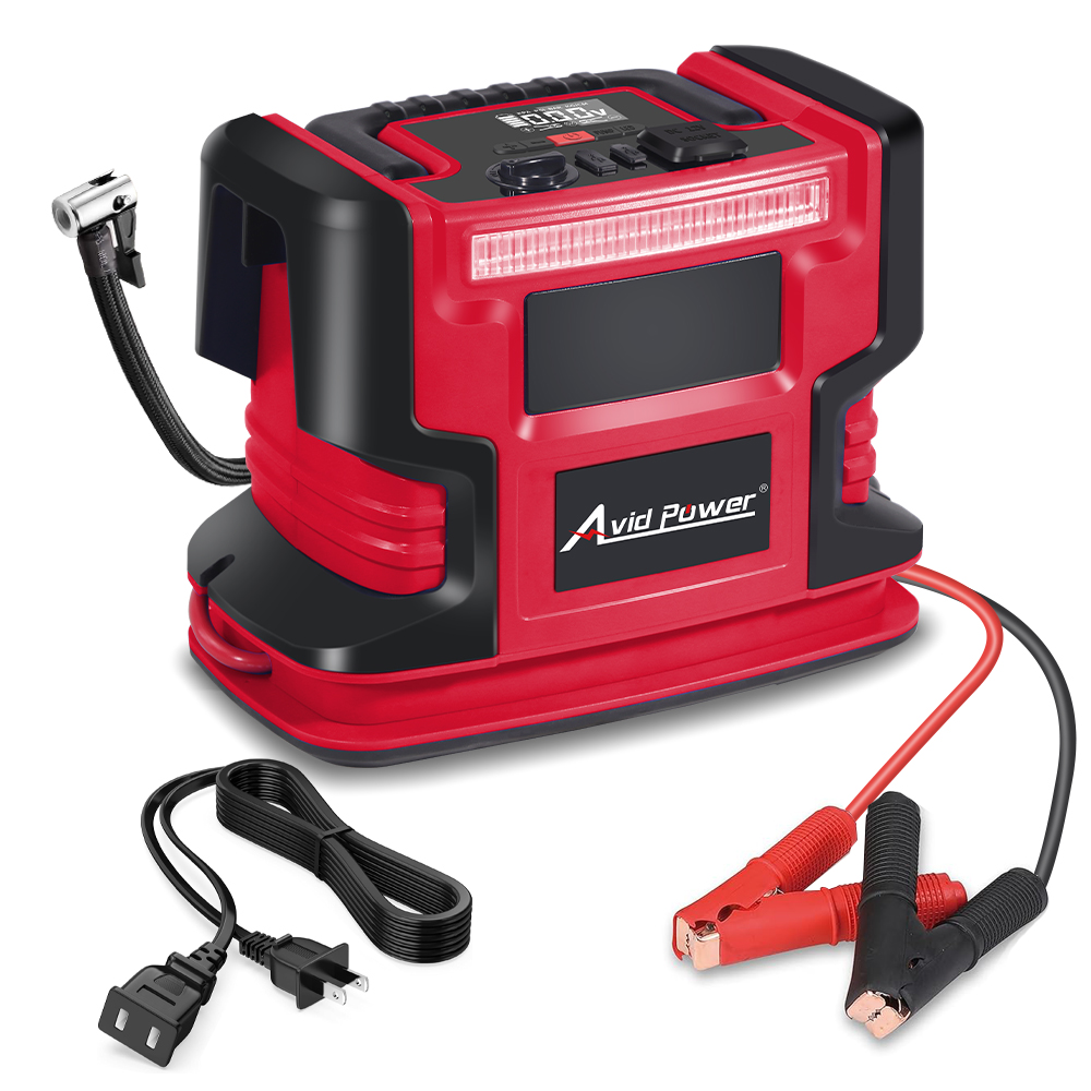 Avid Power 5 In 1 Car Portable Jump Starter with Air Compressor 780A