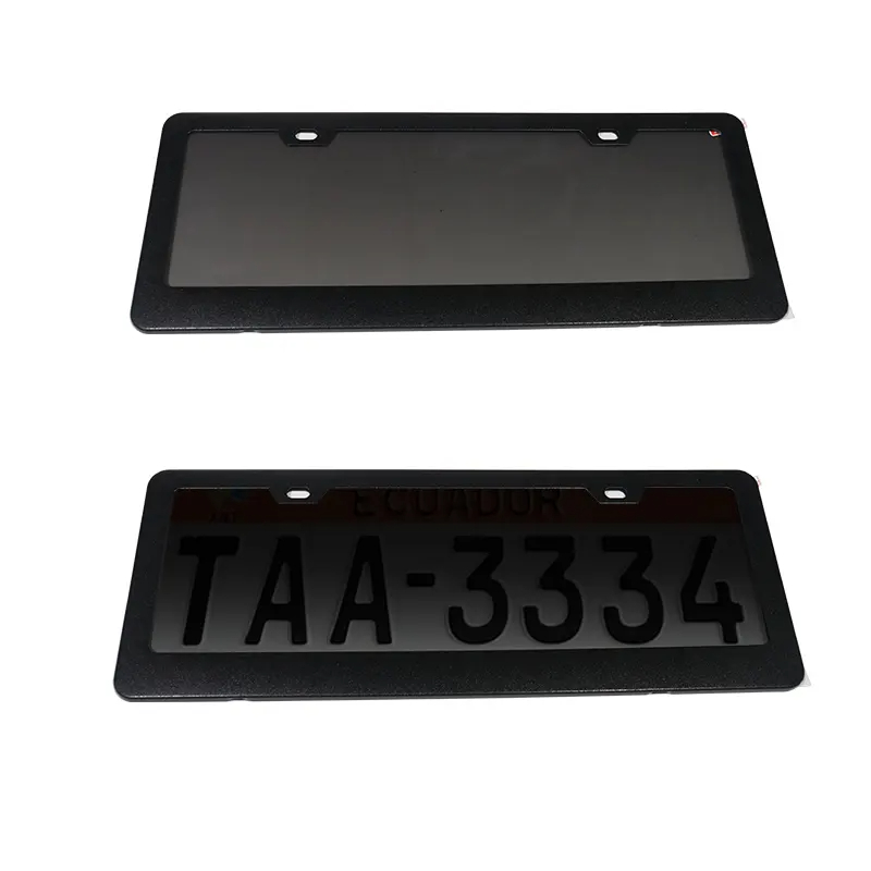Tinted Smoke Euro Automated Drive License Plate Shield