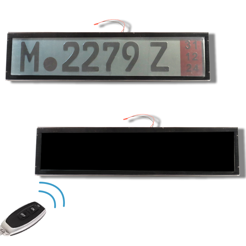 Black Fog Numble License Plate Hider Holder For Entertainment