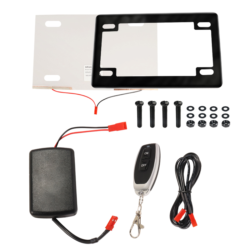 Motorcycle Smart Pdlc Film License Plate Electric Cover