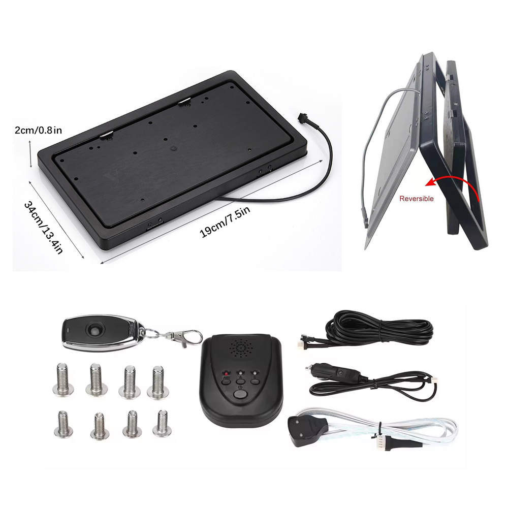 USA Anti Camera License Plate Flipper Vanish Plate System