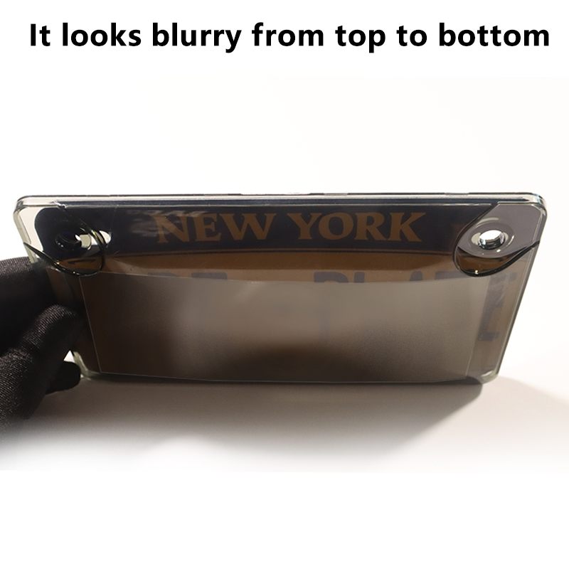 Motorcycle Stealth Tinted Plastic License Plate Cover