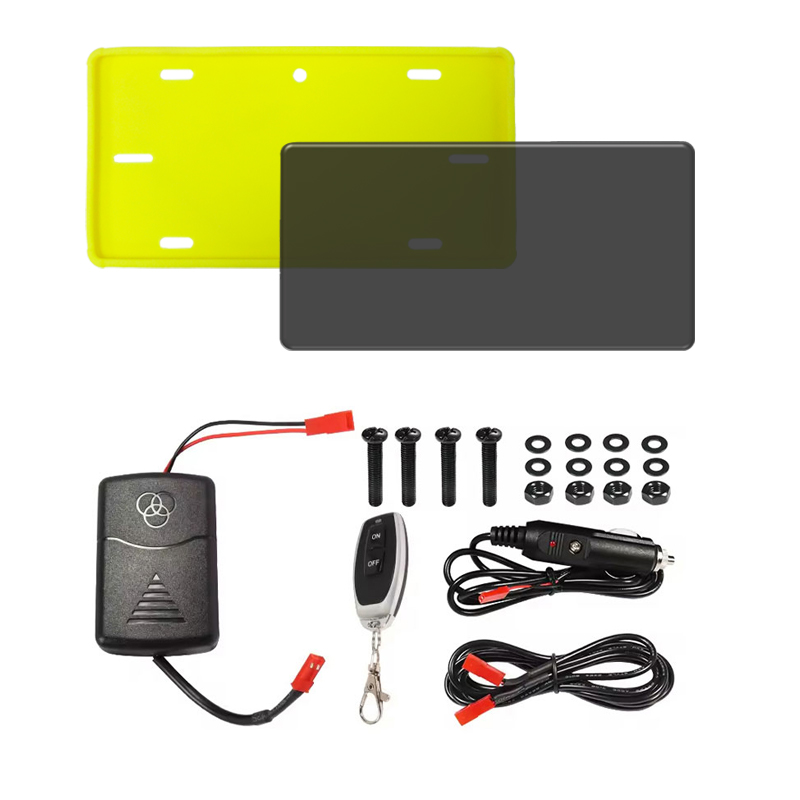 Zhenxinauto car number plate holder vanish plate cover