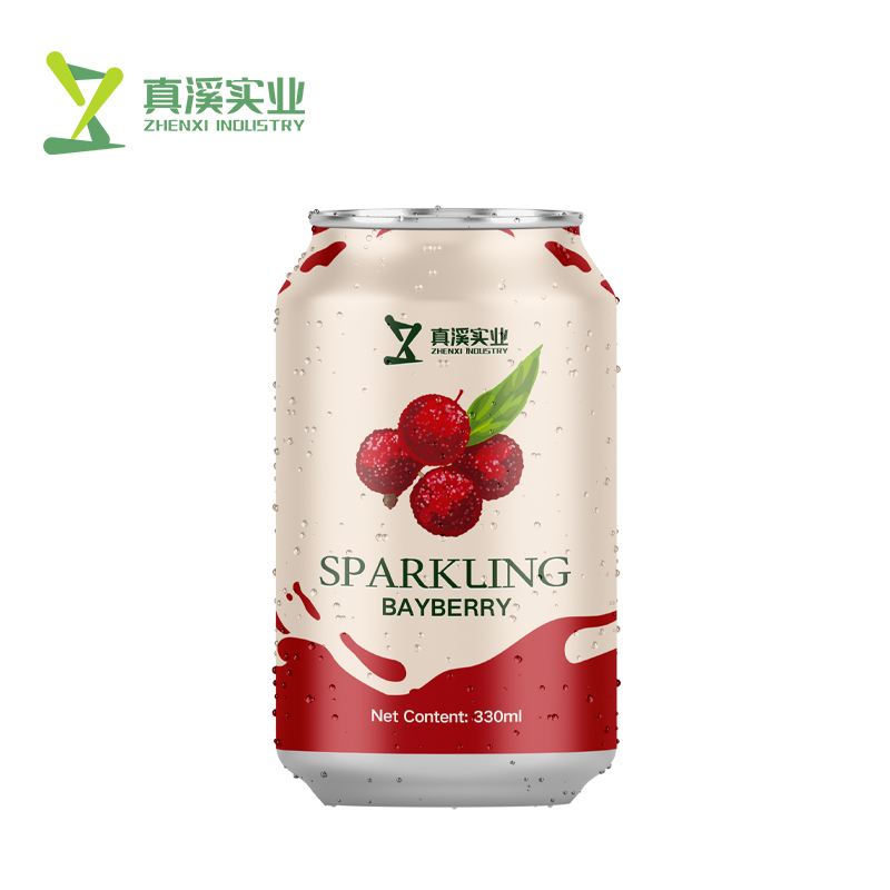 330ml ZhenXi Sparkling Water Bayberry Flavor Private Label | Standard Can