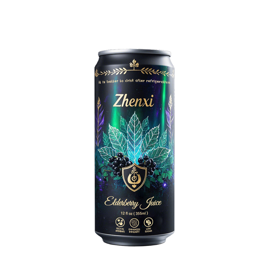 ZhenXi 355ML 100% Natural Elderberry Juice With Pulp