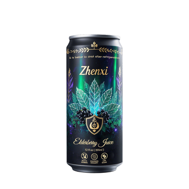 ZhenXi 355ML 100% Natural Elderberry Juice With Pulp
