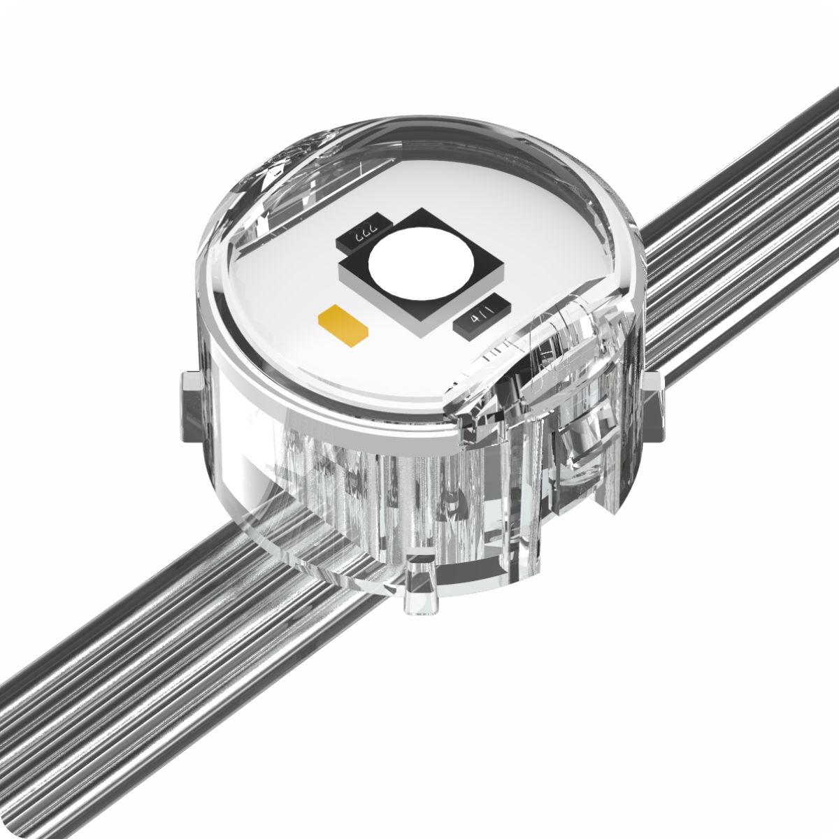 full color led pixel point light source DMX512RGB transparent shell ...