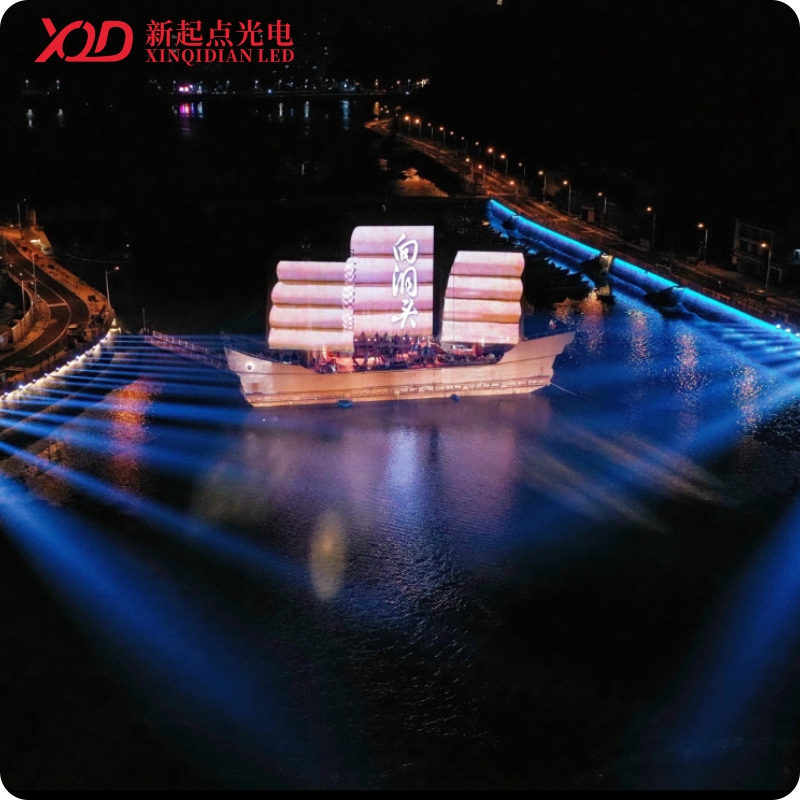 LED grid screen panoramic 3D outdoor waterproof grid screen