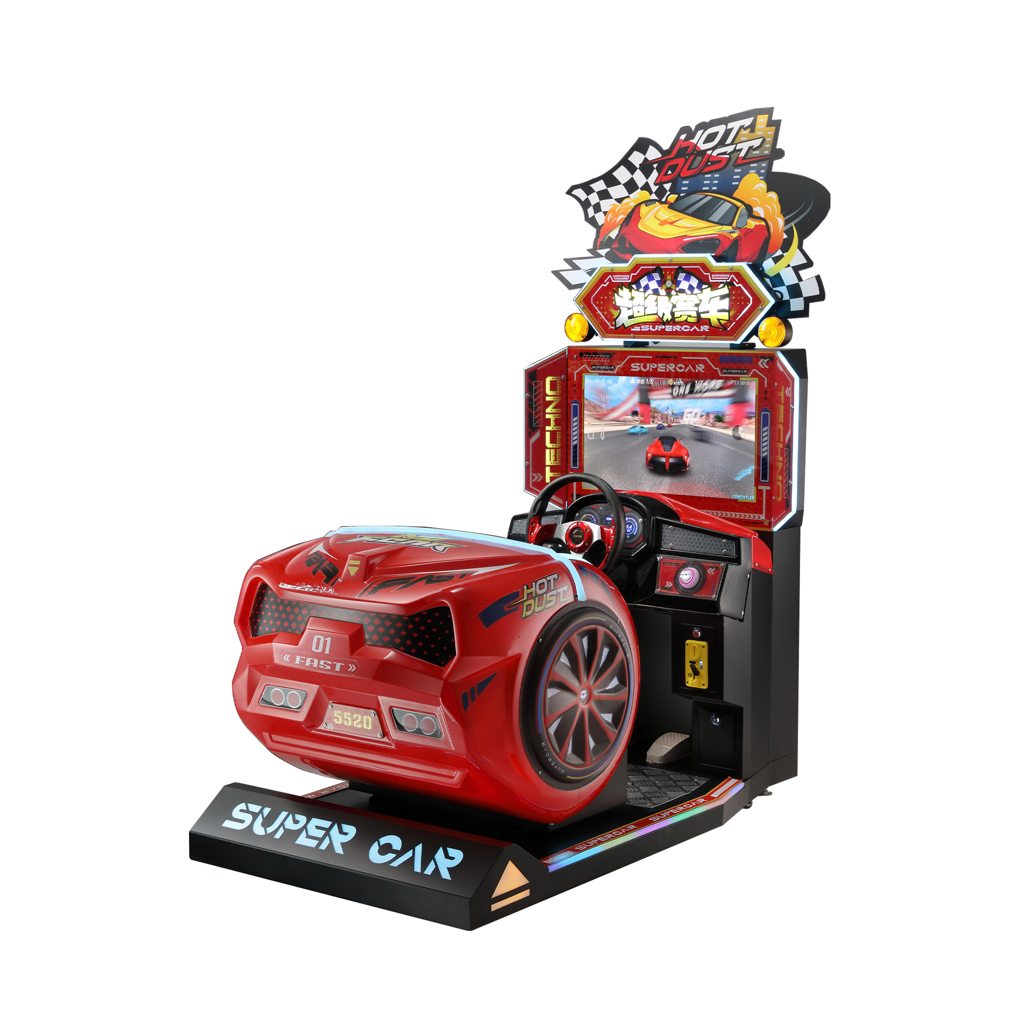 Racing Simulator Super 3D Tour Racing Game Driving Simulator 26 LED ...