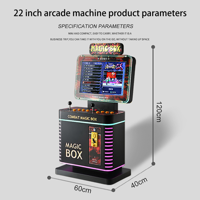 Commercial Retro Game Machine 22 Inch Classic Arcade Coin Operated ...