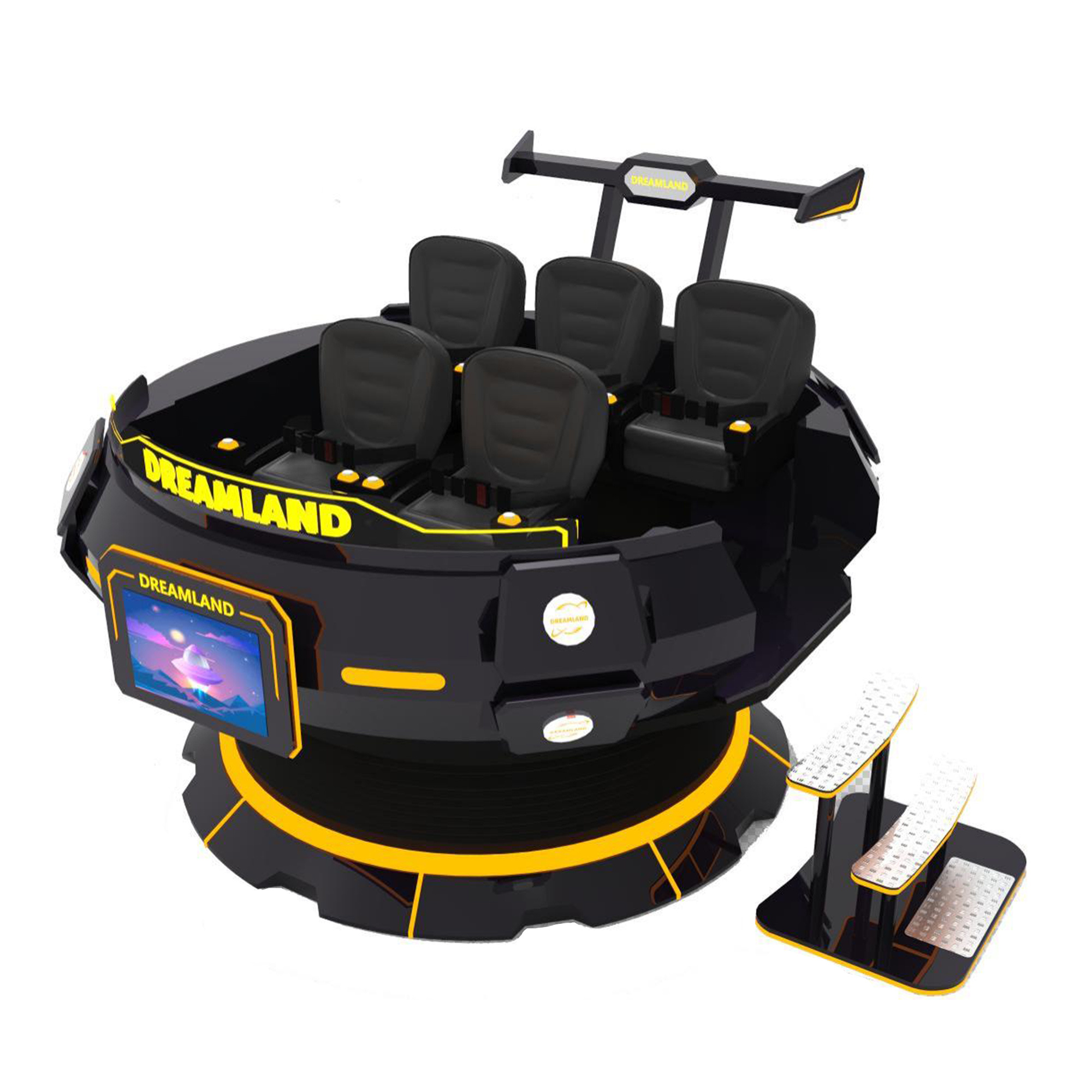 VR Simulator UFO VR Machine Five-Person Virtual Reality Immersive Game ...