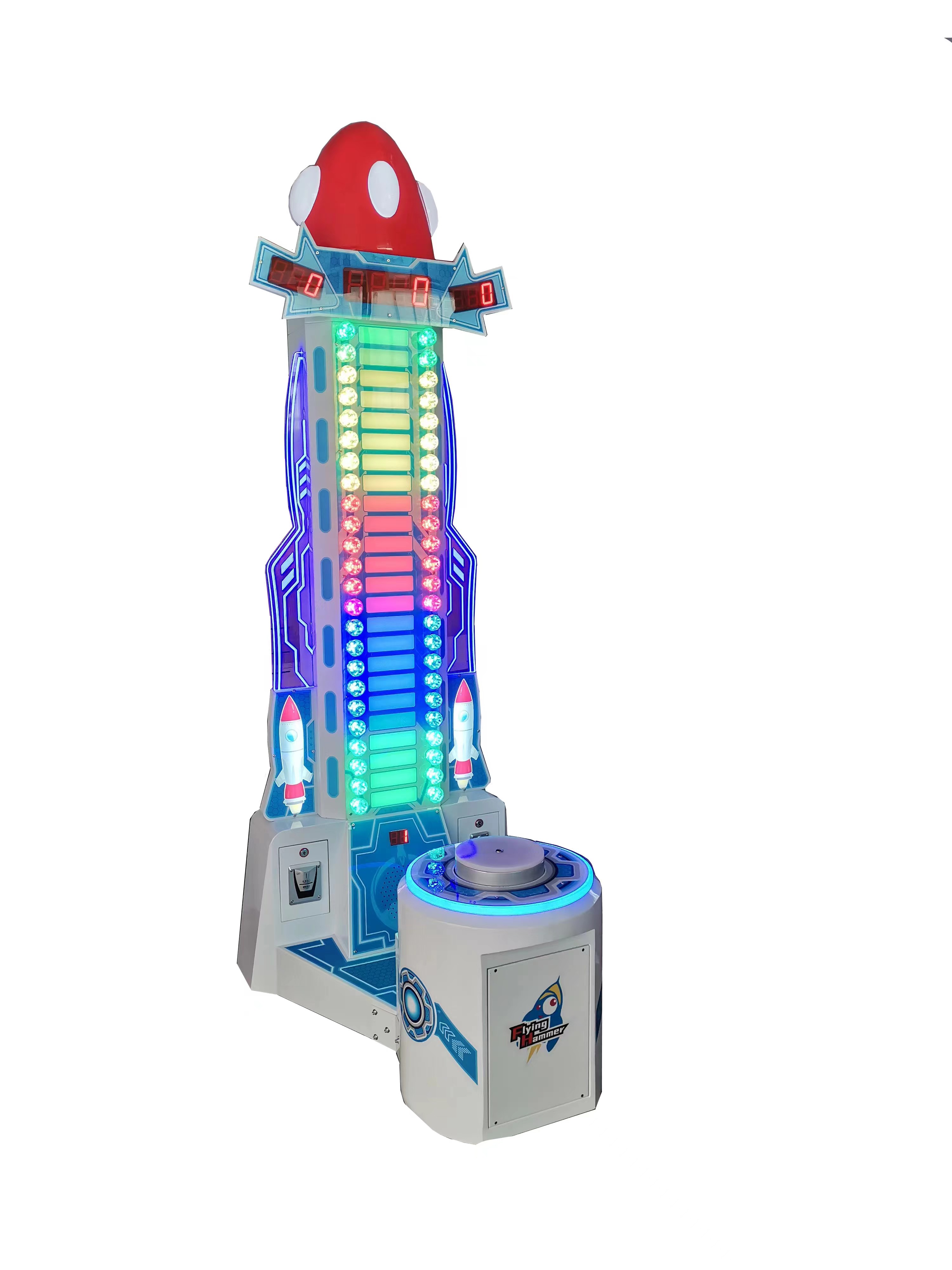 Clever Hammer Super Strongman Strike Score Game Ticket Redemption Machine