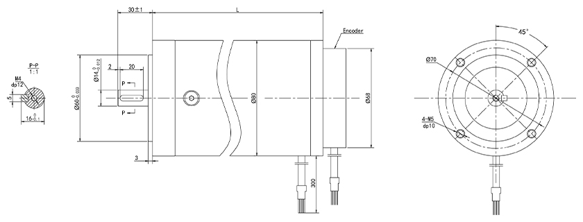 80SHTT Circular Servo Motor
