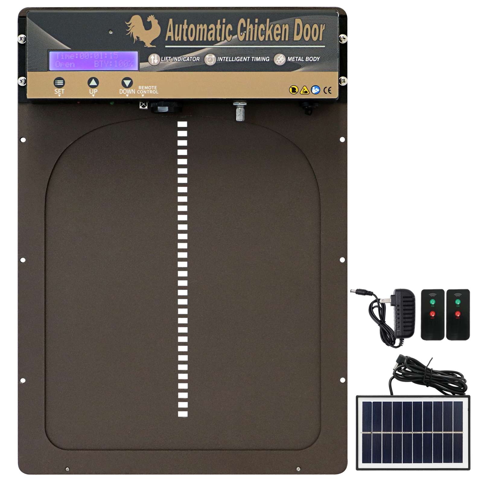 HONYTA Automatic Chicken Coop Door, Programmable with APP, Battery ...