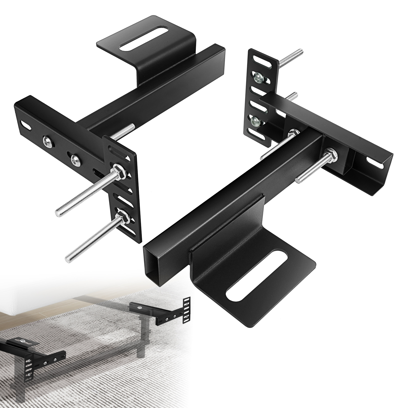 Headboard Brackets for Metal Bed Frame Adjustable Base Headboard Wall ...