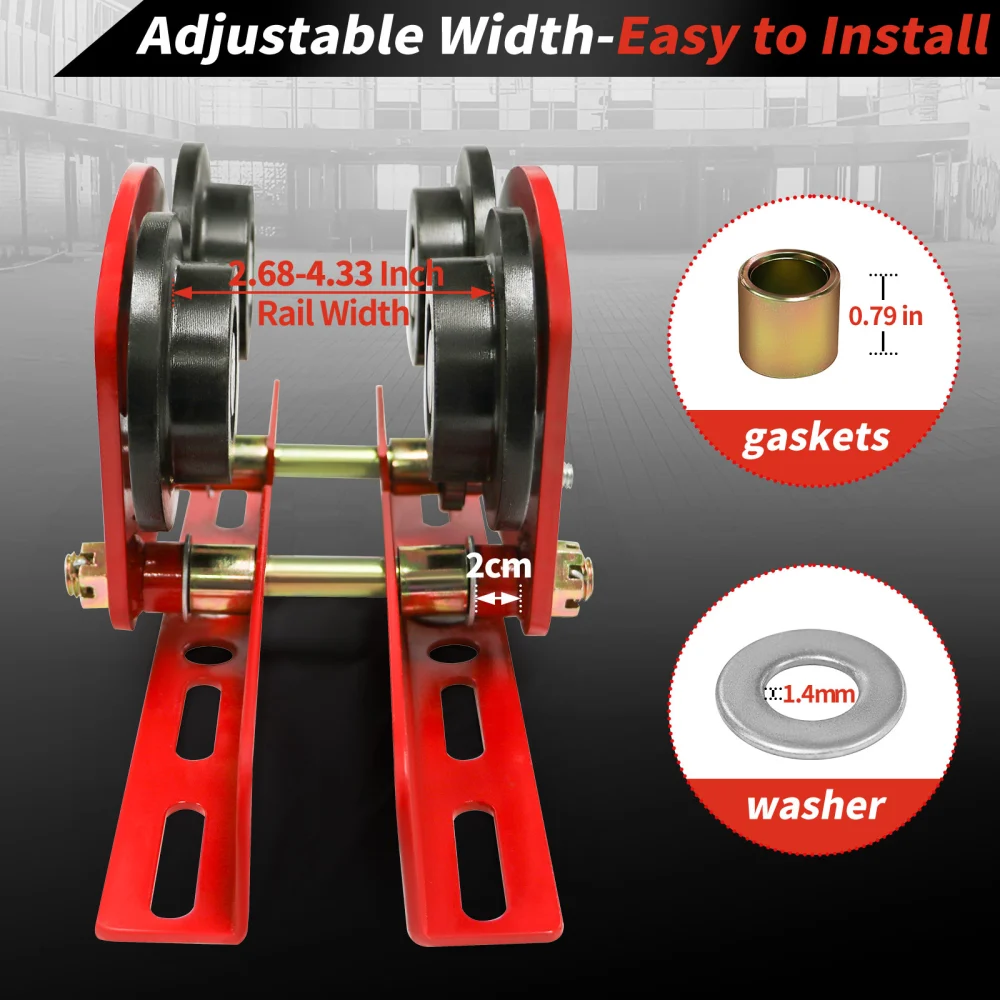 Electric Hoist Manual Trolley, 1Ton Heavy Duty 2200LBS Capacity 2.68in ...