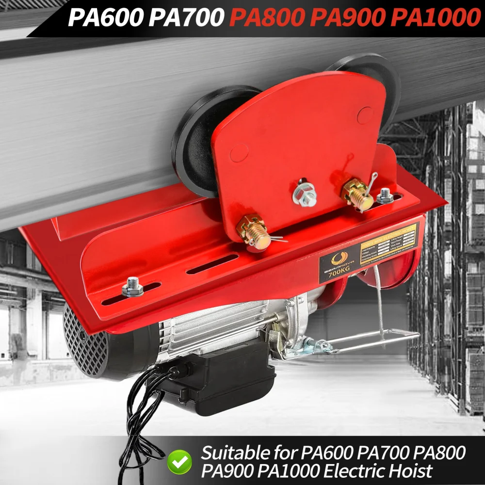 Electric Hoist Manual Trolley, 1Ton Heavy Duty 2200LBS Capacity 2.68in ...