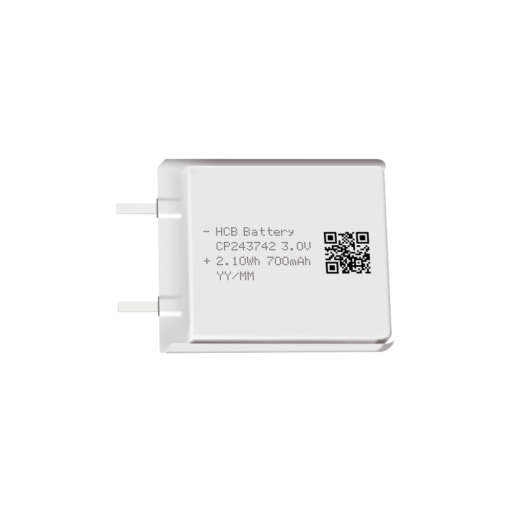 Lithium Manganese Dioxide CP243742 3V 700mAh Pouch Cells - HCB Lithium ...