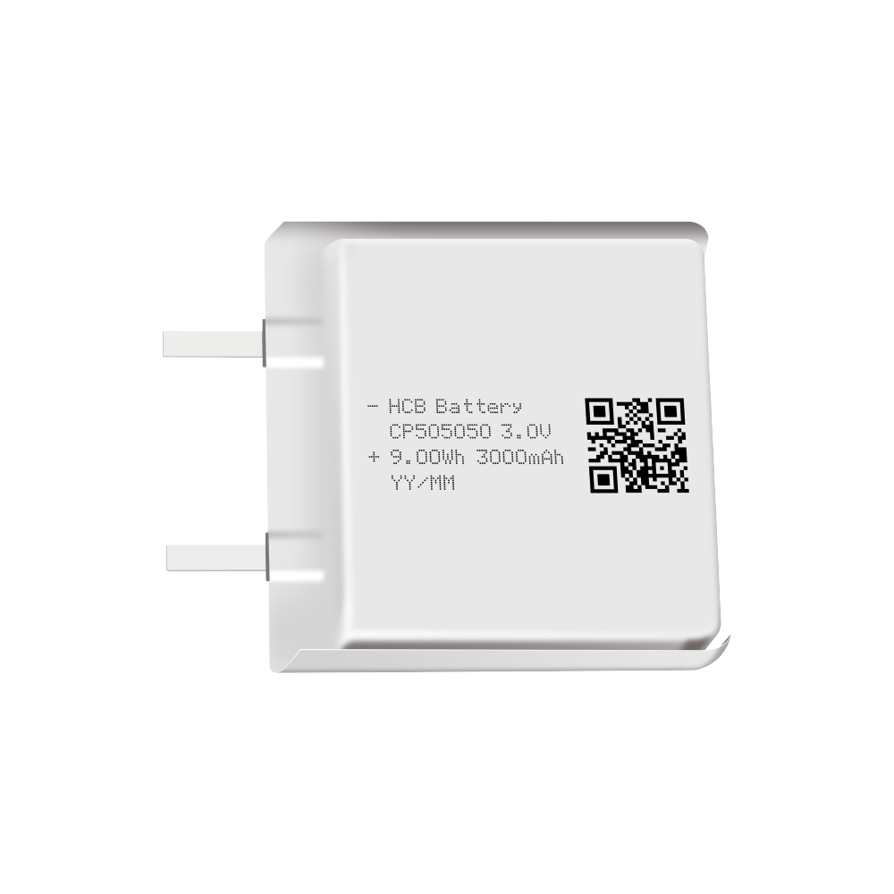 3V CP505050 3000mAh Battery Lithium Pouch Cell Supplier - HCB Lithium ...