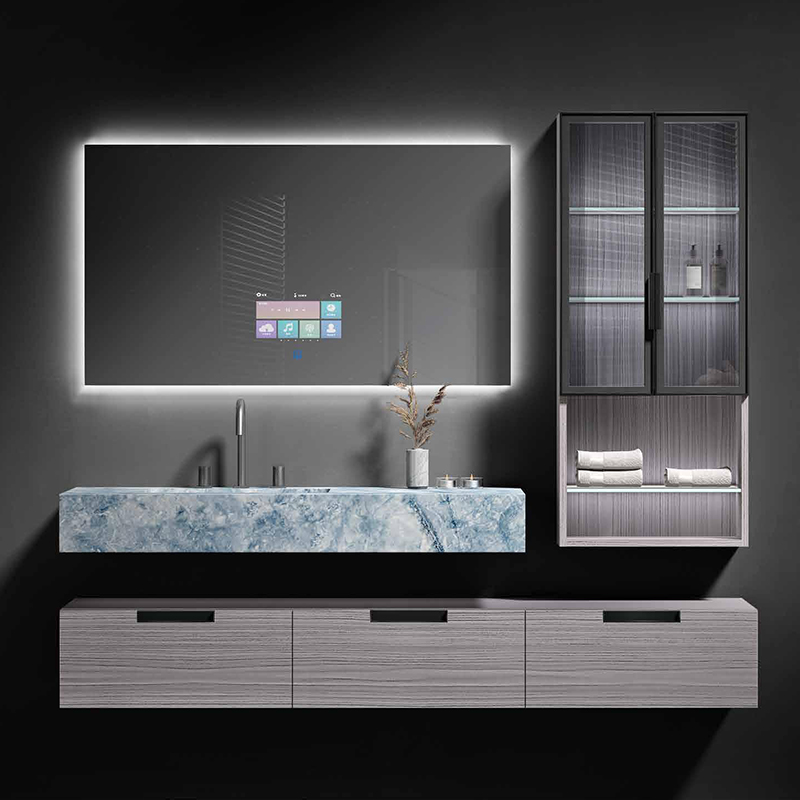 BASTATION 6320 - WOODEN MIRROR CABINET