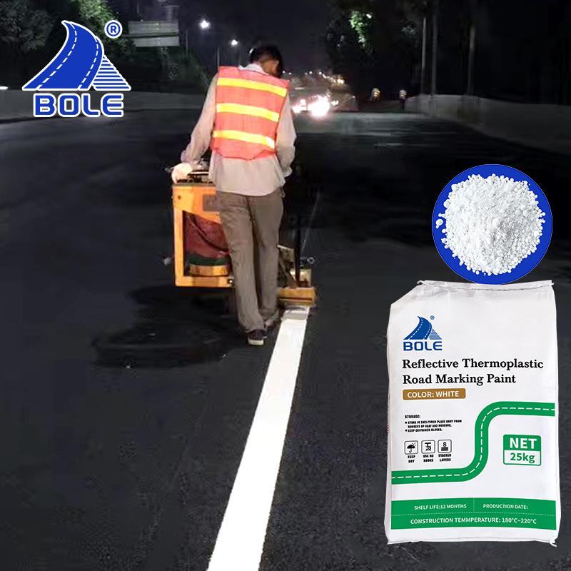 Highway thermoplastic road mark paint 30% pre mixed bright yellow color ...