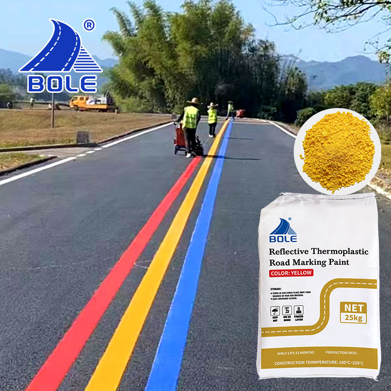 ISO factory white hot melt mark paint yellow thermoplastic road paint ...