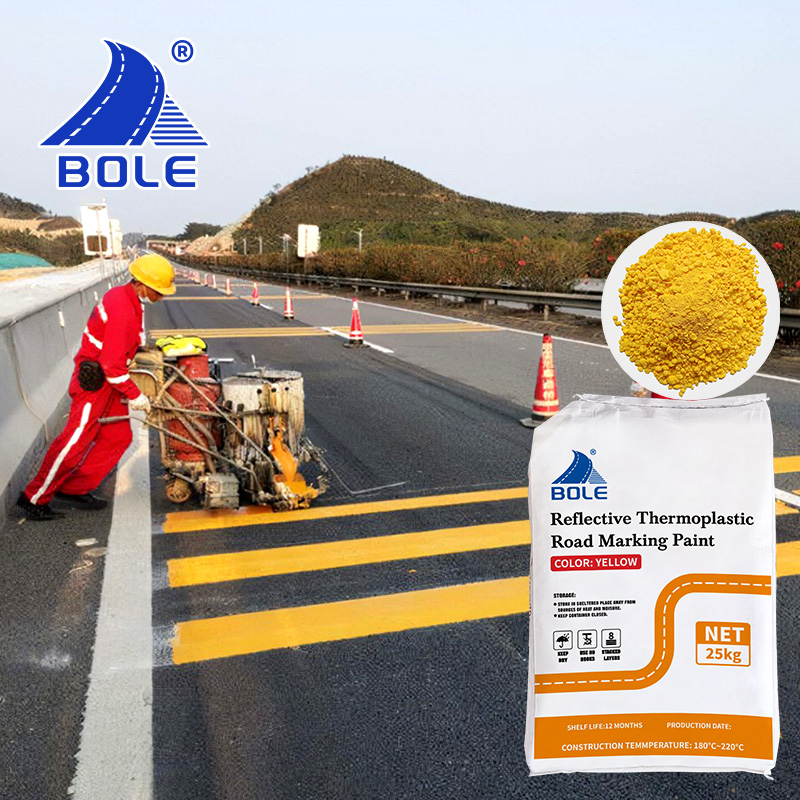 Fast delivery yellow and white aashto thermoplastic road marking paint ...