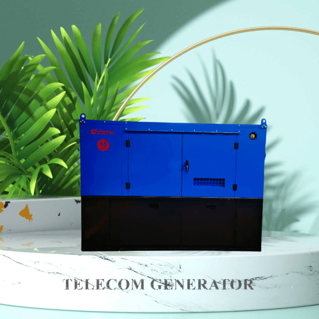 telecom diesel generator with 1000L double wall built in fuel tank