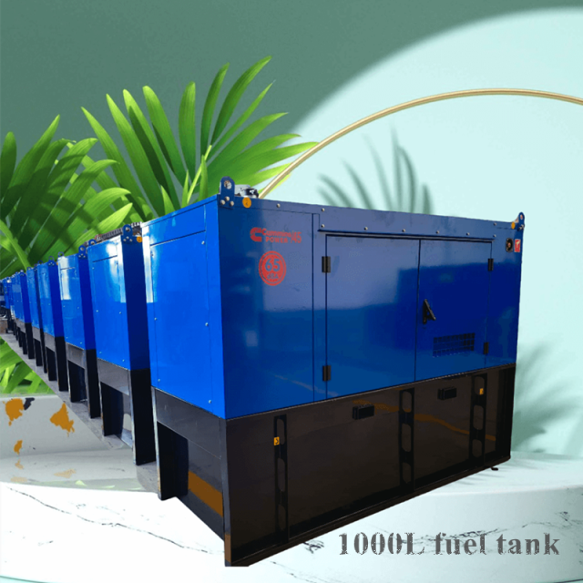 telecom diesel generator with 1000L double wall built in fuel tank