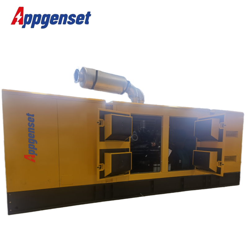 1000KVA 800KW silent diesel generator 60HZ KTA38-G2