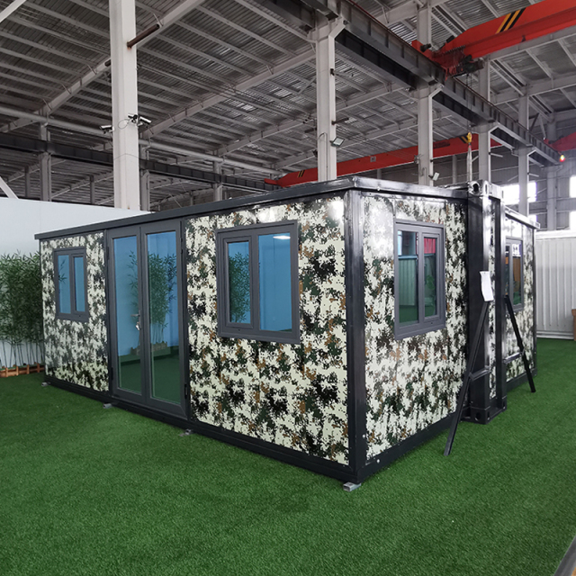 Fold Out Expandable Container House with Customized Exterior Cladding